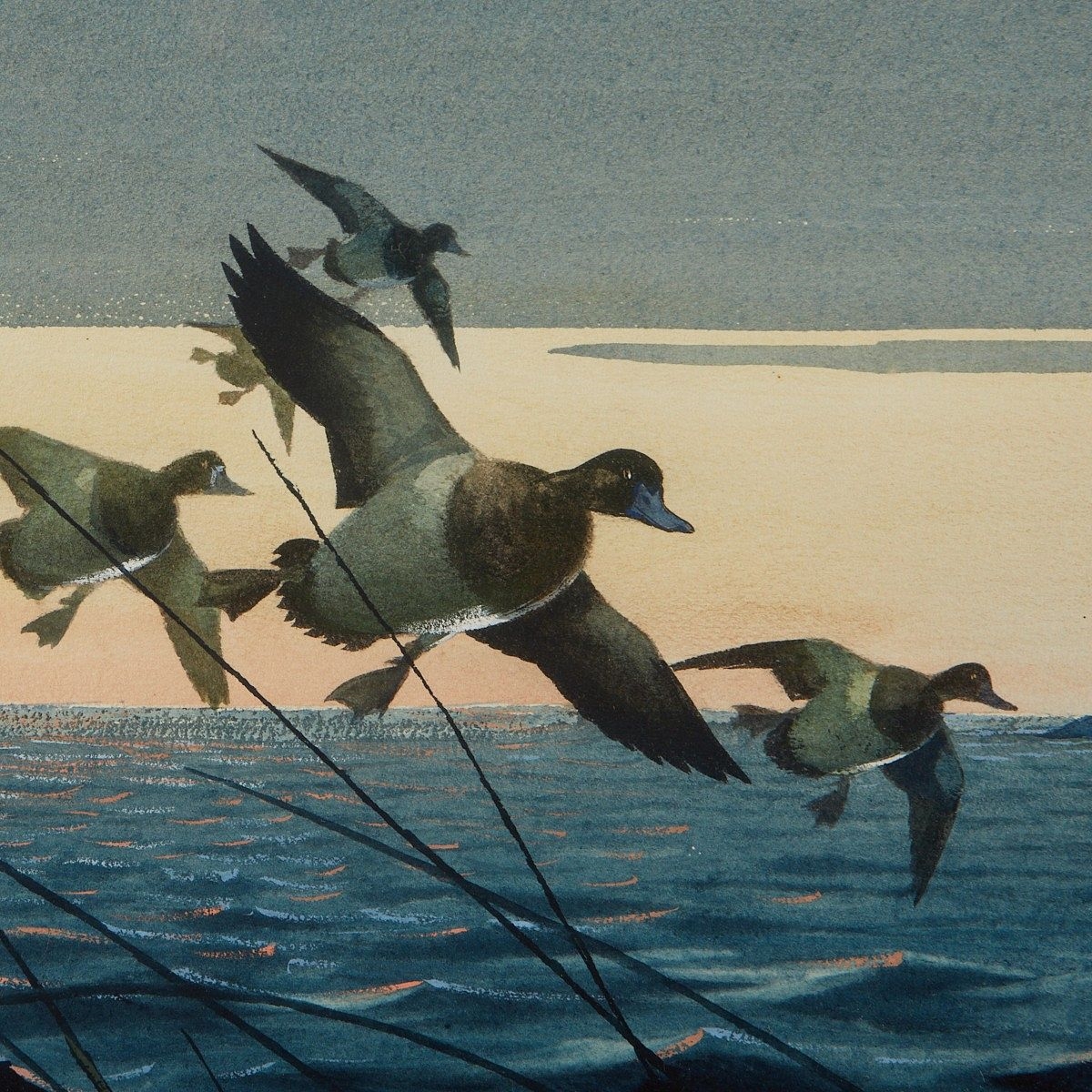 Les Kouba | Les Kouba Wildlife Painting Ducks | MutualArt