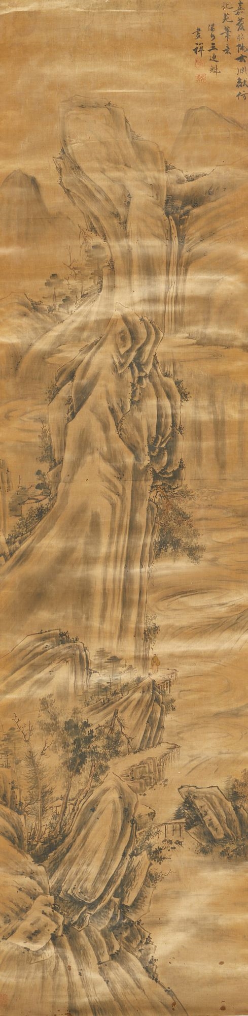Fan Kuan | Wang Liankui Scroll Painting after Fan Kuan | MutualArt
