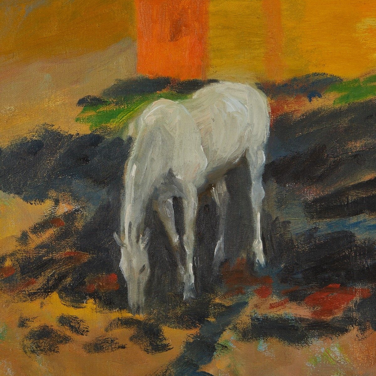 Cameron Booth | Cameron Booth Horses Oil on Canvas (1969) | MutualArt