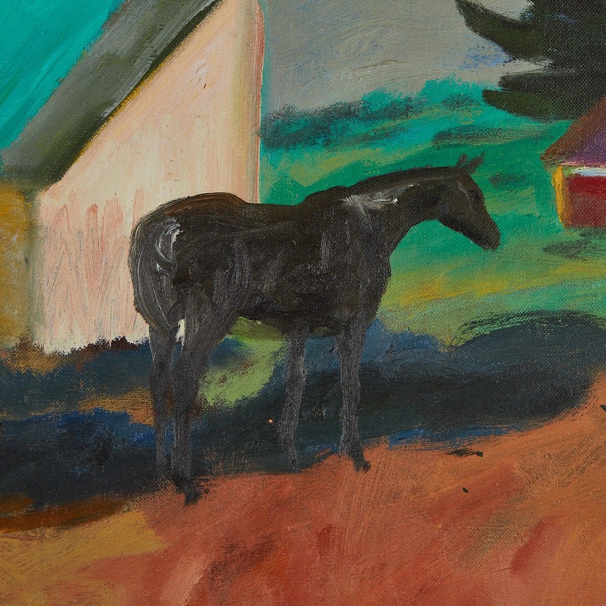 Cameron Booth | Cameron Booth Horses Oil on Canvas (1969) | MutualArt