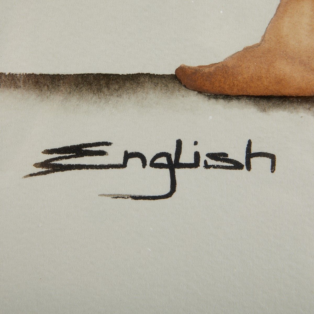 Sam English | Sam English Dancing Figures Watercolor Painting | MutualArt