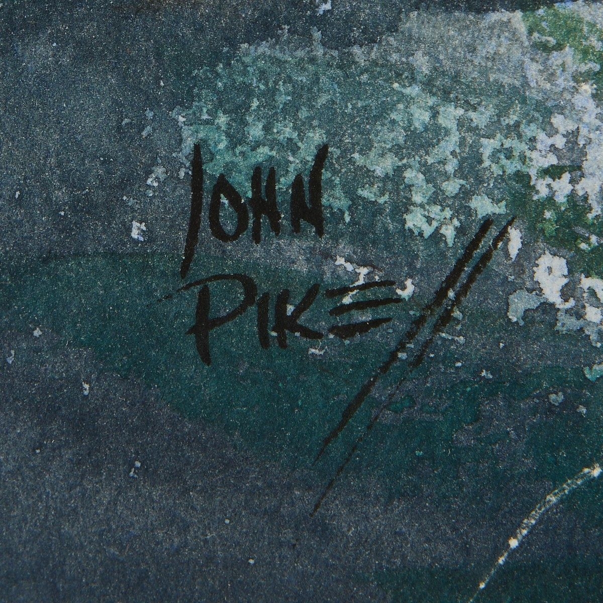 John Pike | John Pike Watercolor Panning for Gold | MutualArt