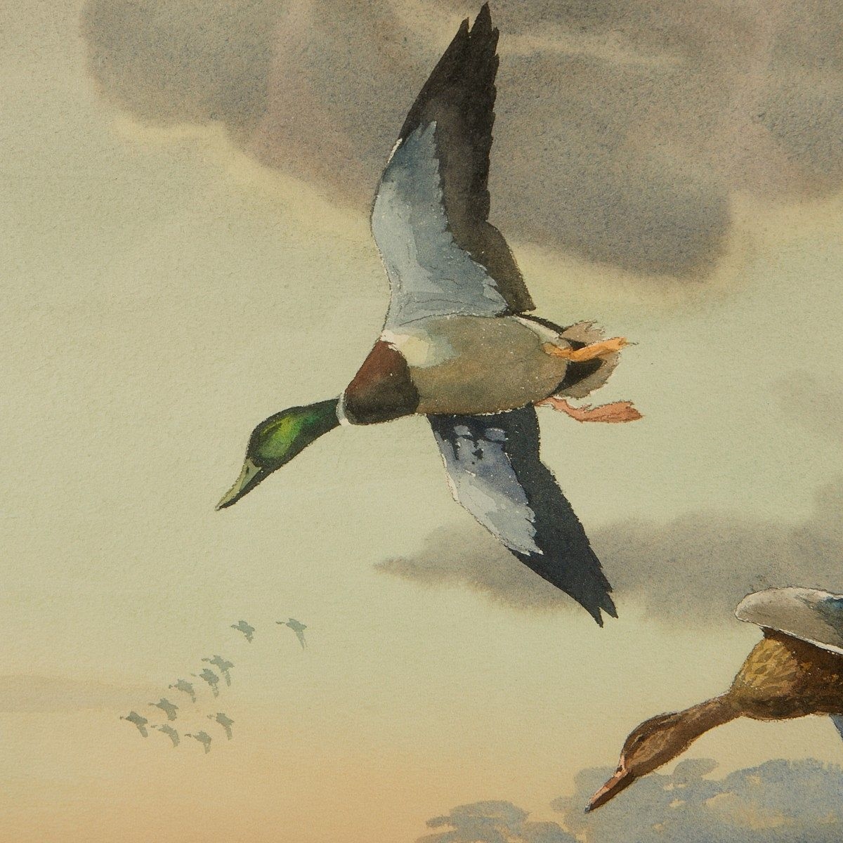 Les Kouba | Les Kouba Wildlife Painting Ducks | MutualArt