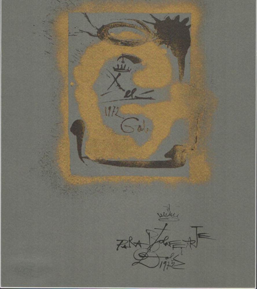 Salvador Dalí | Letter G, 1972 (1972) | MutualArt