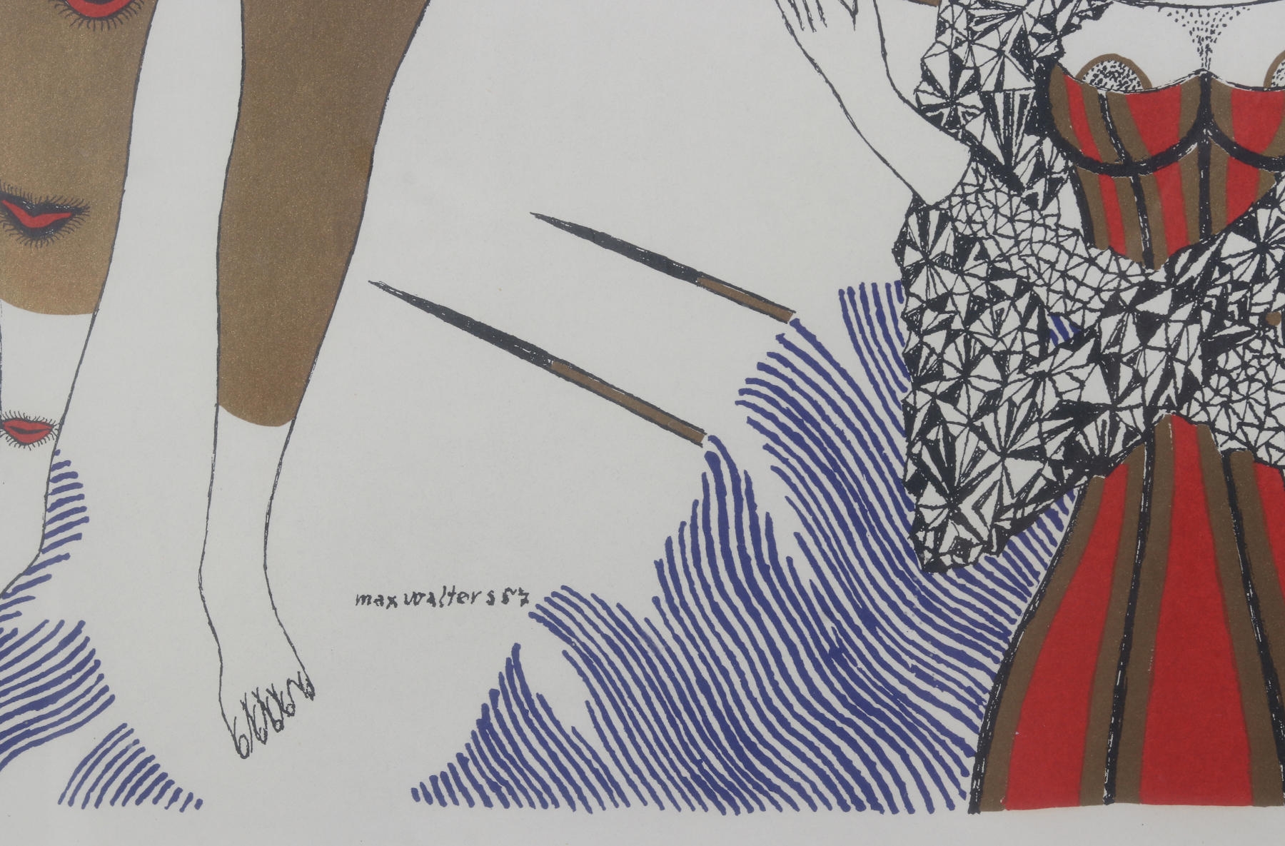 Max Walter Svanberg | Surrealistisk figurkomposition | MutualArt