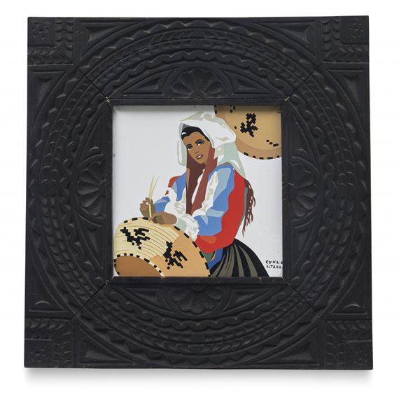Edina Altara | EDINA ALTARA Tile with frame 1930s (1930s) | MutualArt