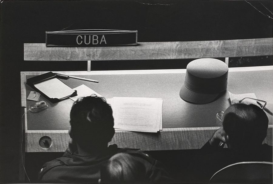 Sergio Larrain | Fidel Castro at the United Nations (1960) | MutualArt