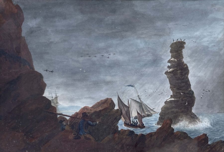 George Tobin | The Clock Rock near Dawlish (1816) | MutualArt