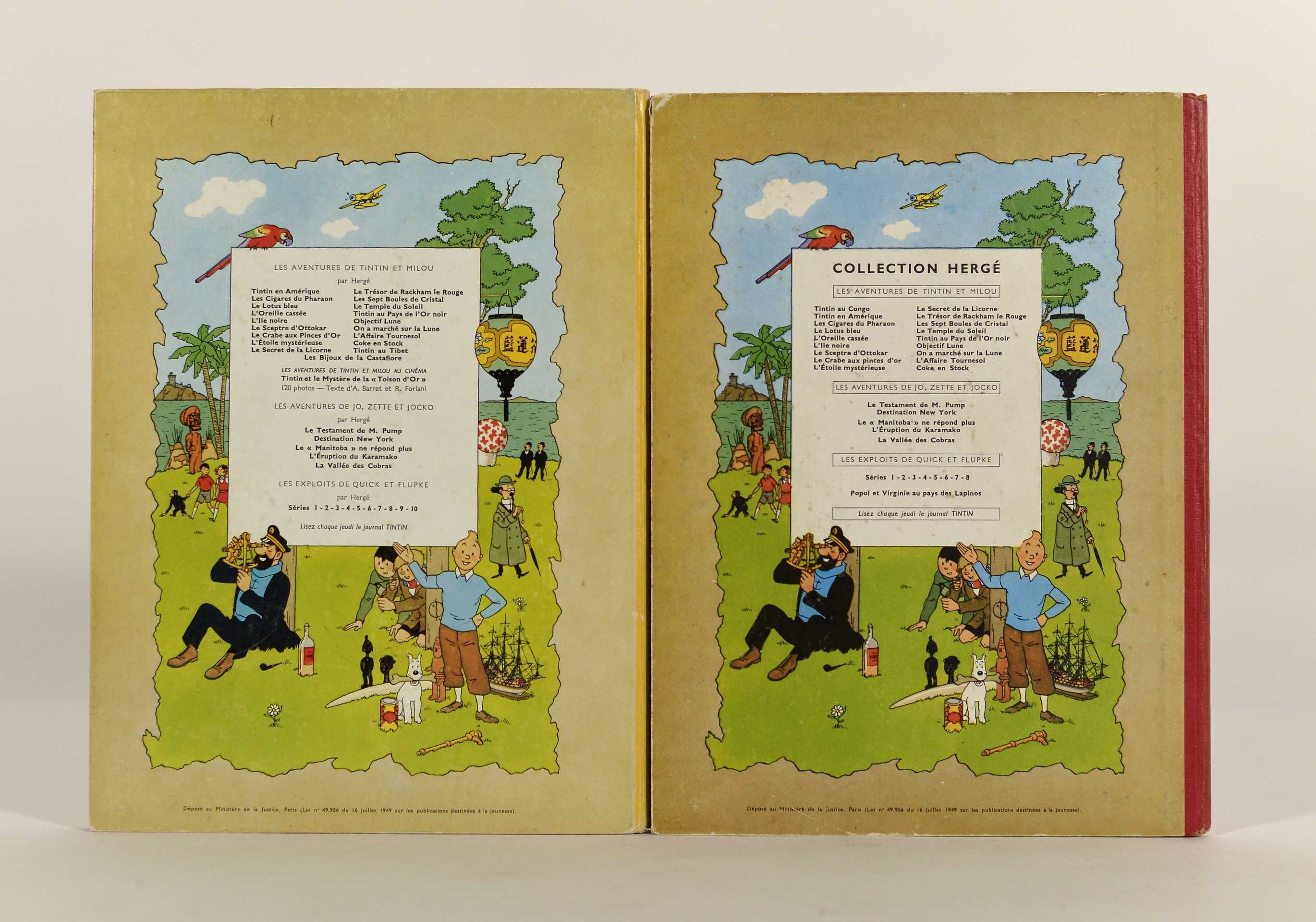 Hergé | Lot of vintage Tintin albums - 1950-1960's (1950) | MutualArt