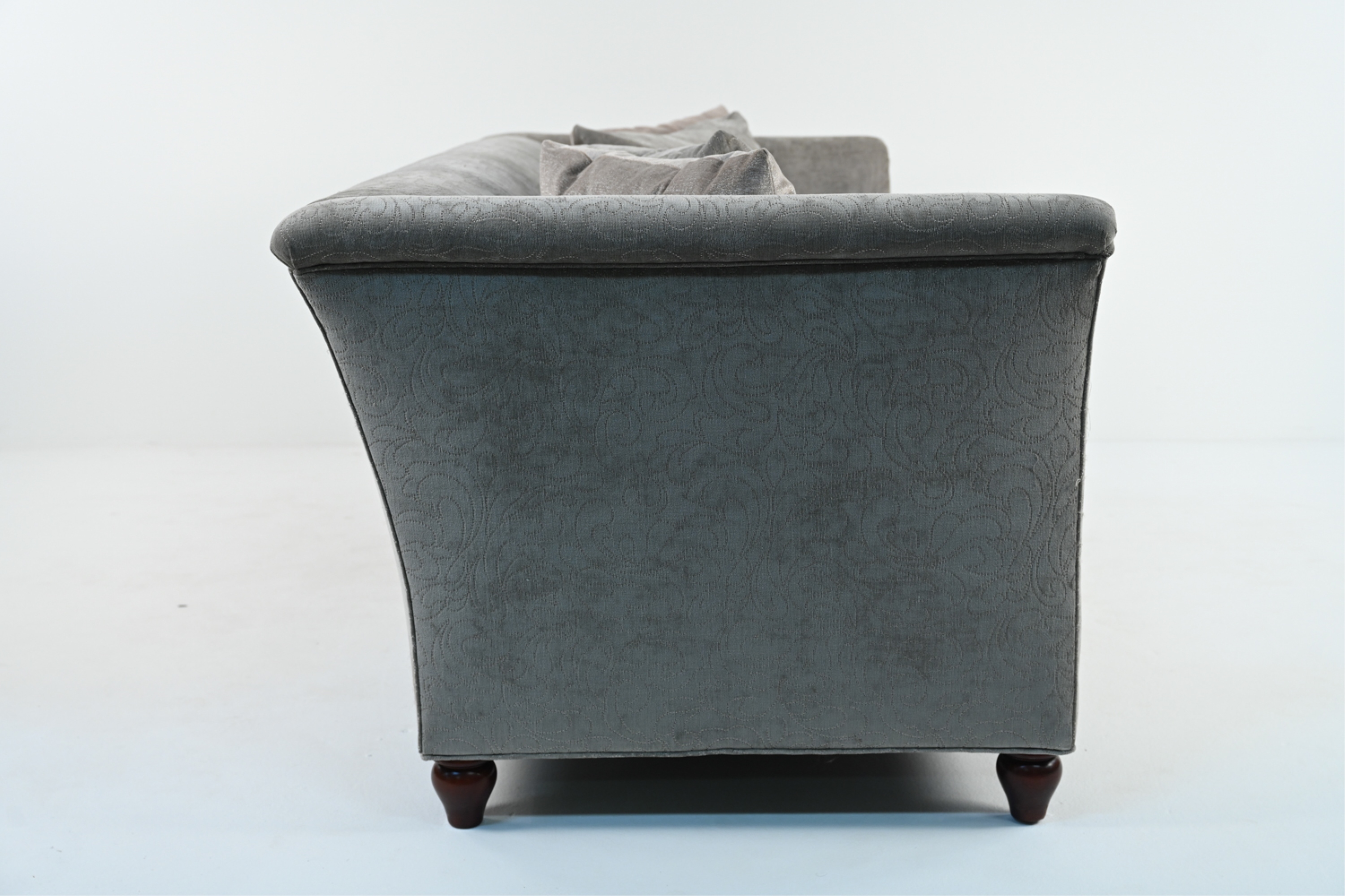 Barbara Barry | BARBARA BARRY EMBROIDERED CHENILLE SOFA | MutualArt