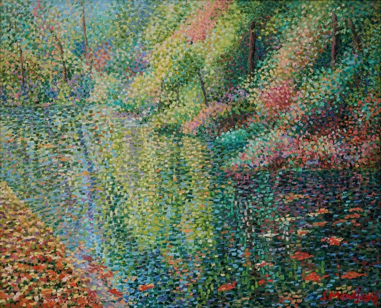 Serge Mendjisky | Paysage de rivière | MutualArt