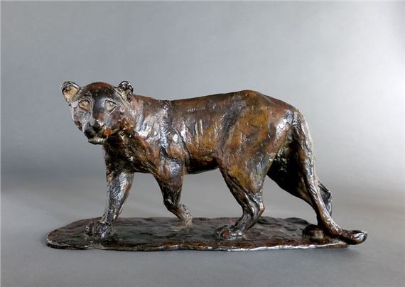 Roger Godchaux | Epreuve en bronze à patine brun-clair nuancé signée ...