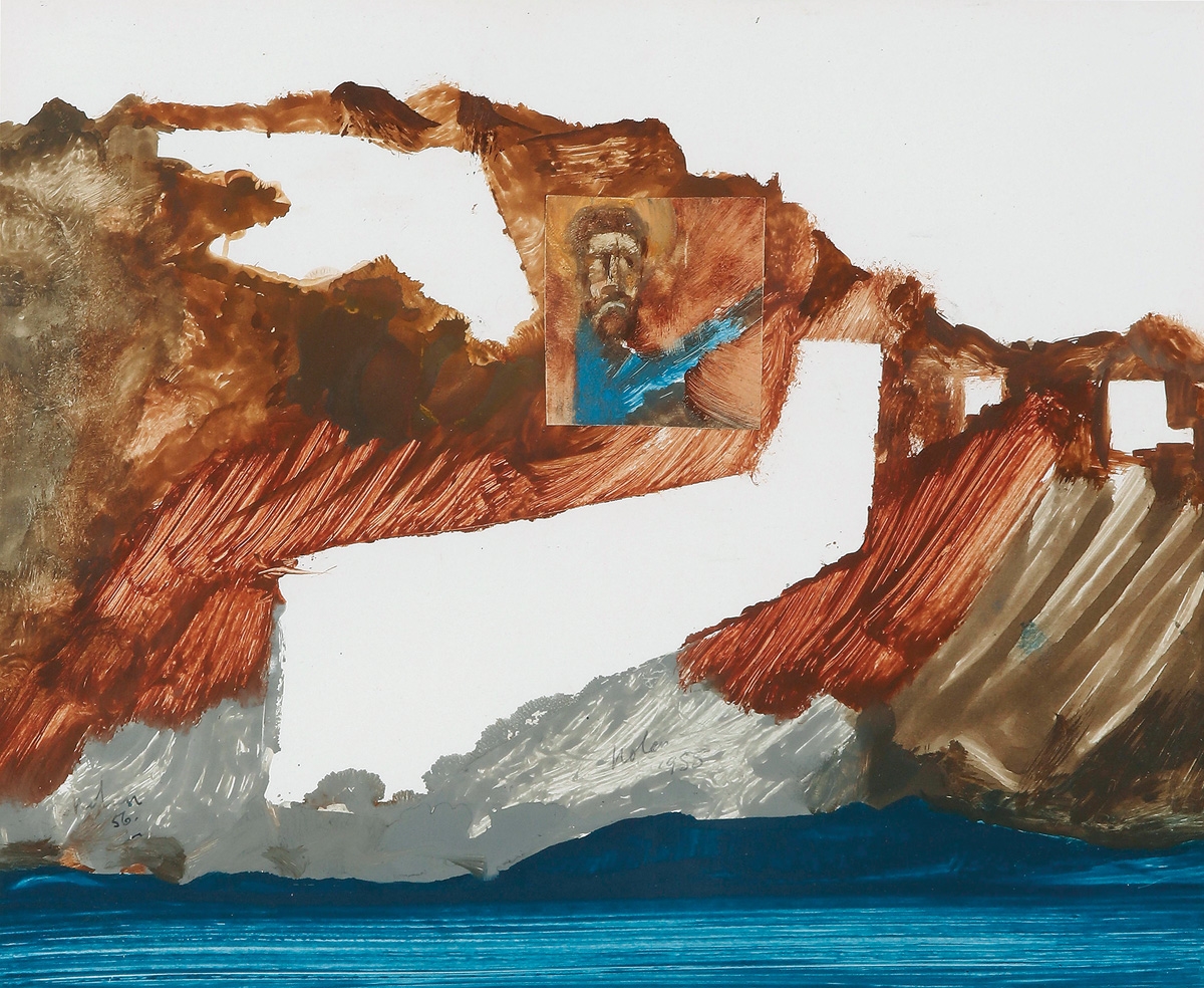 Sidney Nolan | Collage Rock (1955 - 1956) | MutualArt