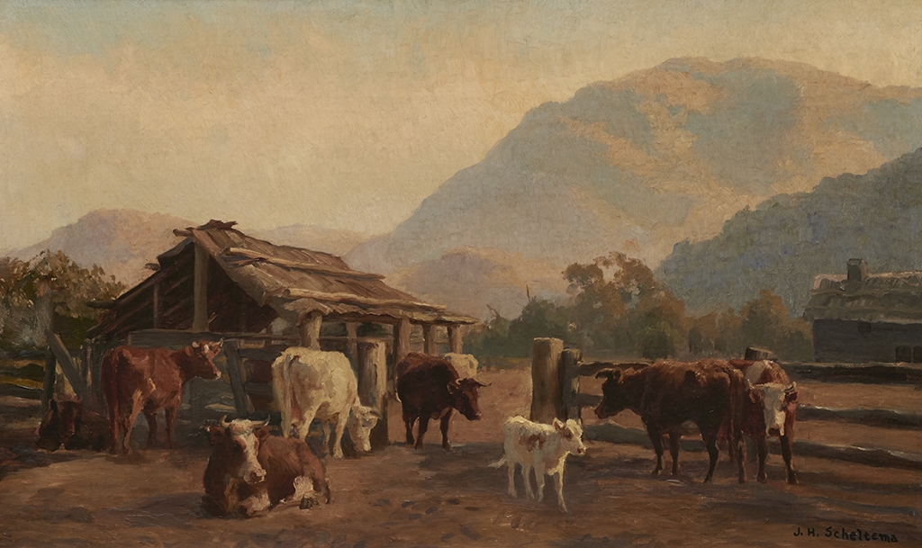 Jan Hendrik Scheltema | Cattle at the Homestead | MutualArt
