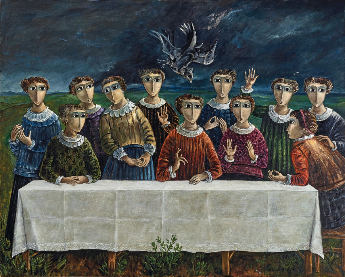 Yosl Bergner | The Last Supper (1982) | MutualArt