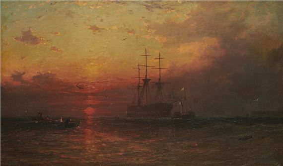 James Francis Danby | SUNSET AFTER THE STORM (1869) | MutualArt