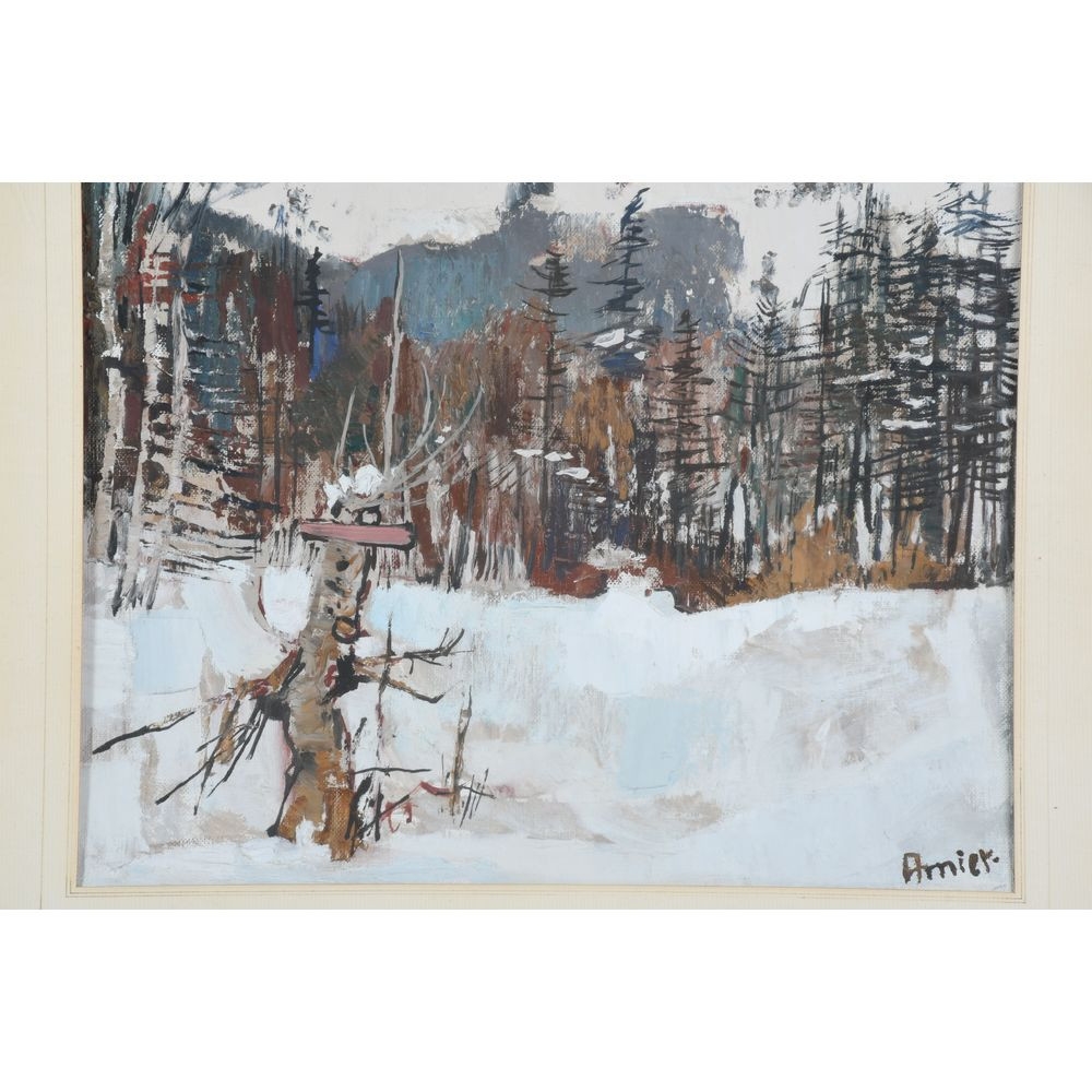 Amiet Cuno | « Forêt sous la neige » | Compare similar artworks | MutualArt