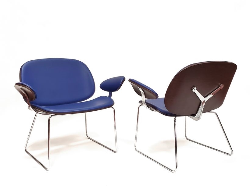 Marco Maran | Marco MARAN (1963) pour PARRI. Paire de FAUTEUILS modèle ...
