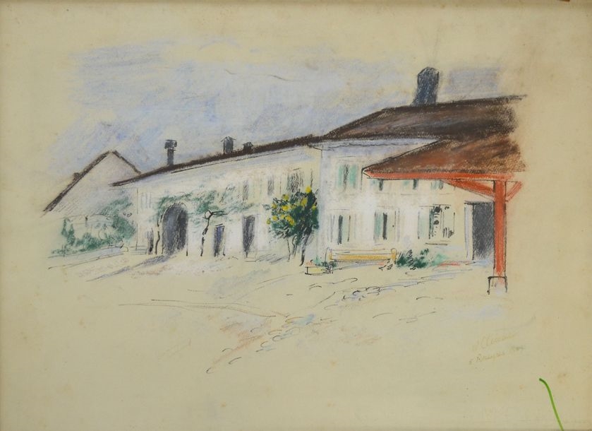 Charles Clément | Ferme à Ruyeres (1949) | MutualArt