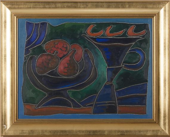 Jan Vermeiren | STILL LIFE WITH VASE AND FRUIT BOWL | MutualArt