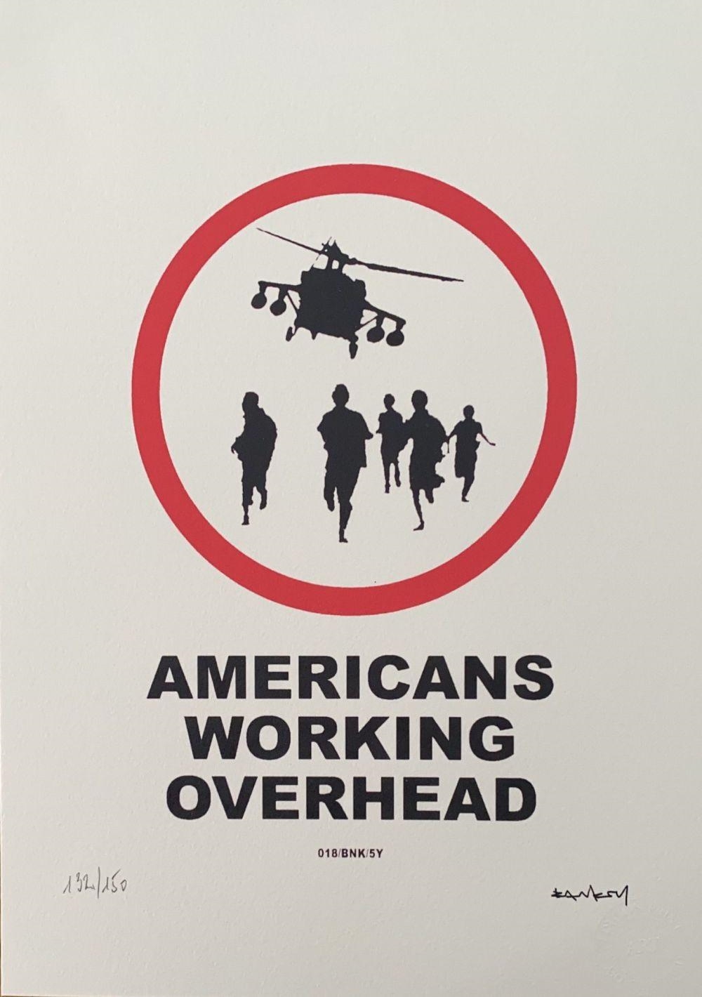 Banksy | Americans Working Overhead | MutualArt