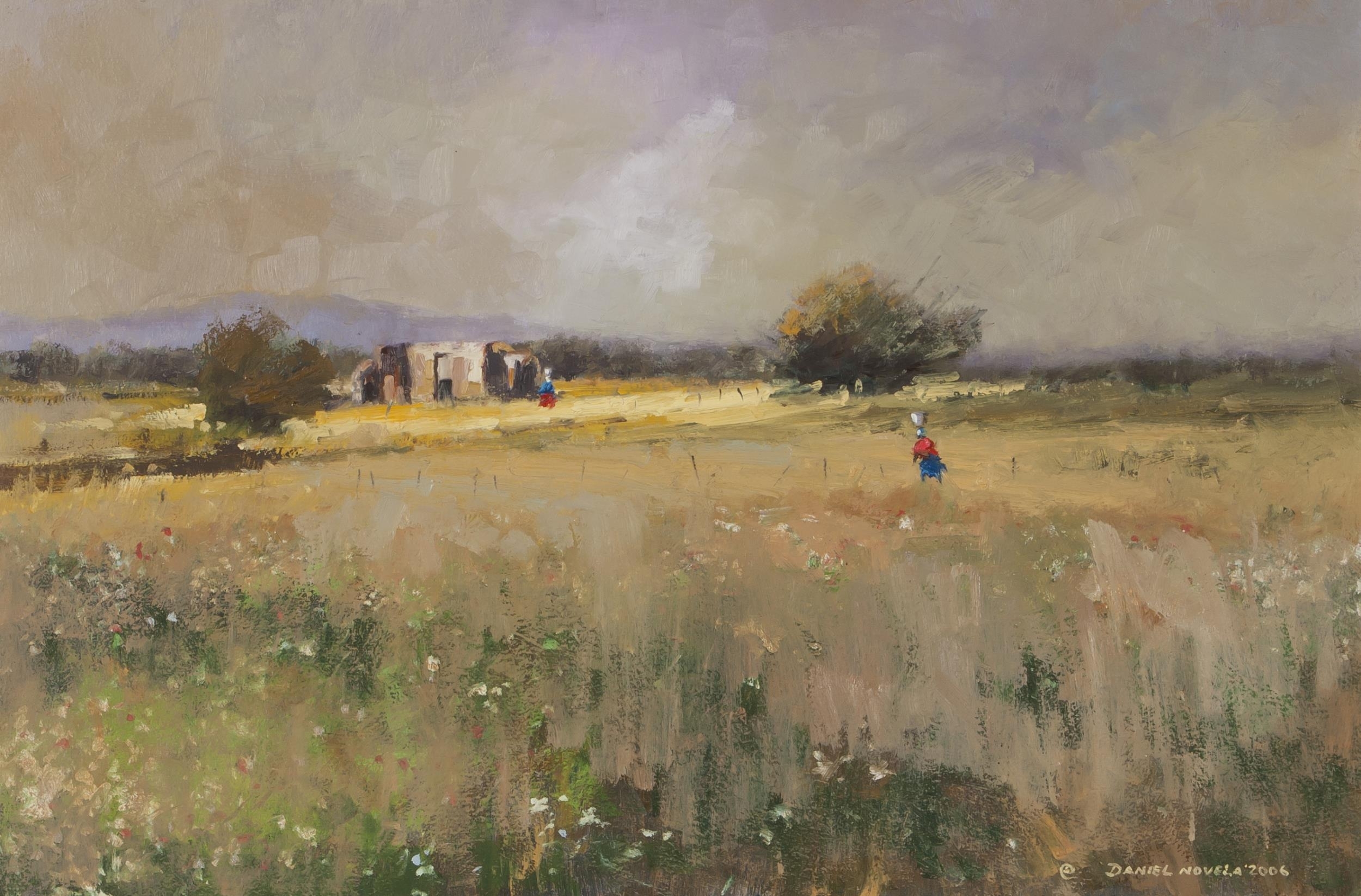 Daniel Novela | COMPANIONS IN RED AND BLUE I | MutualArt