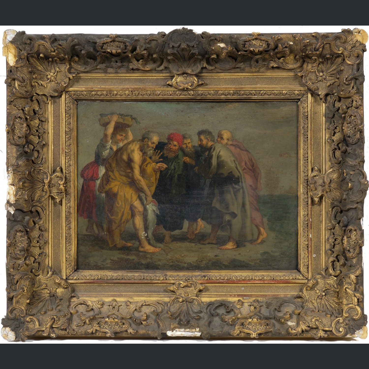 Flemish School 17th Century | La pêche miraculeuse de saint Pierre | MutualArt