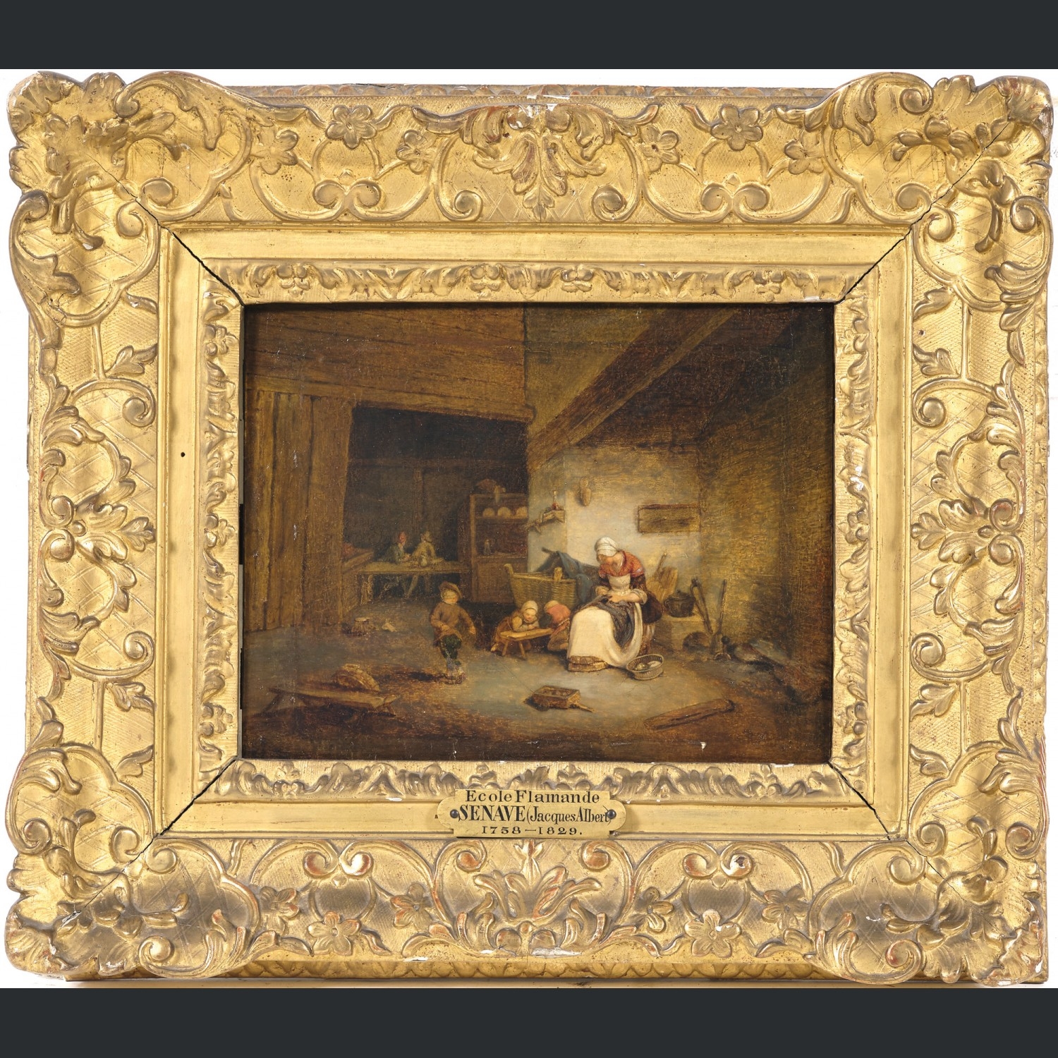 Jacques-Albert Senave | Personnages dans un intérieur | MutualArt