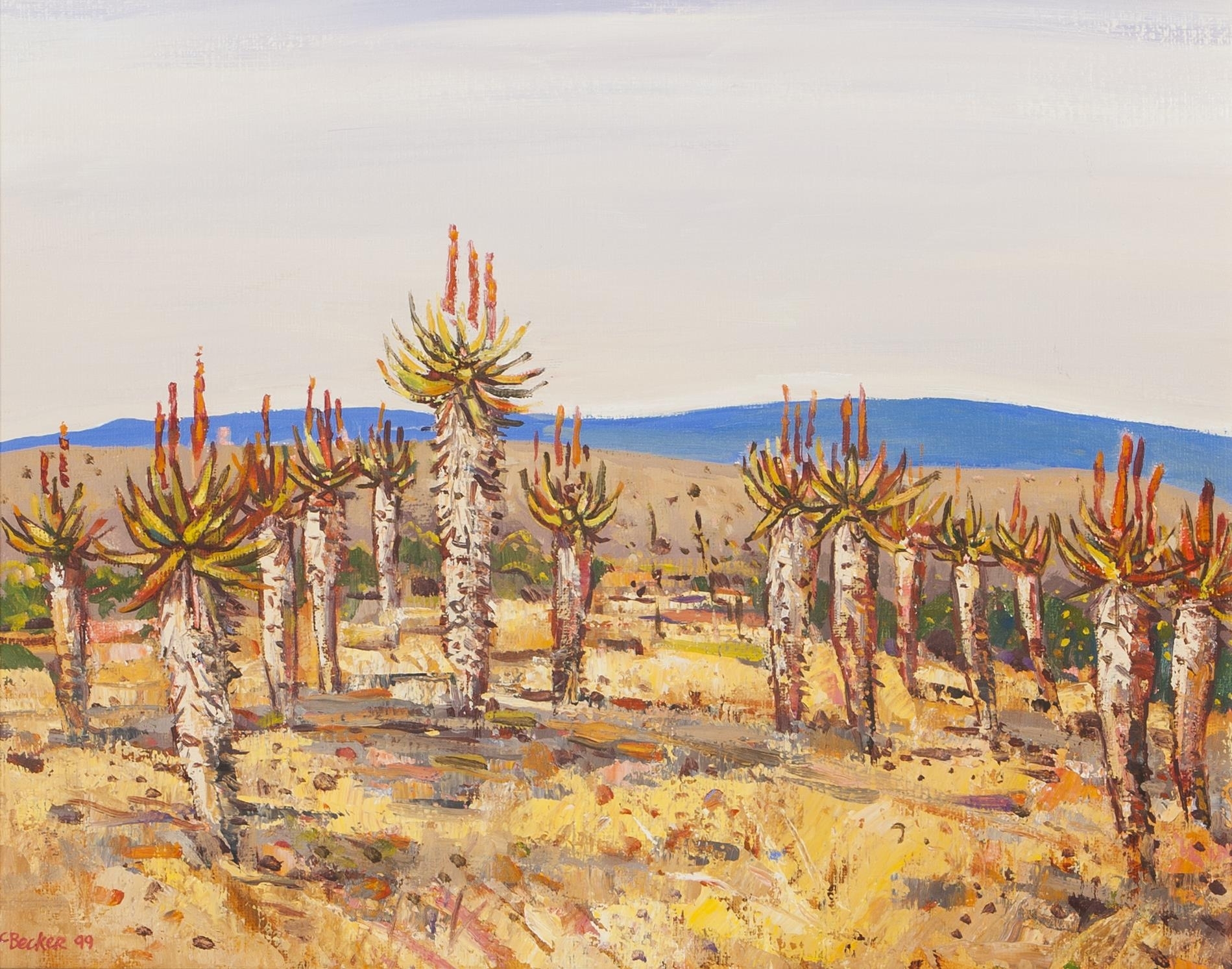 Carl Becker | LANDSCAPE WITH ALOES | MutualArt