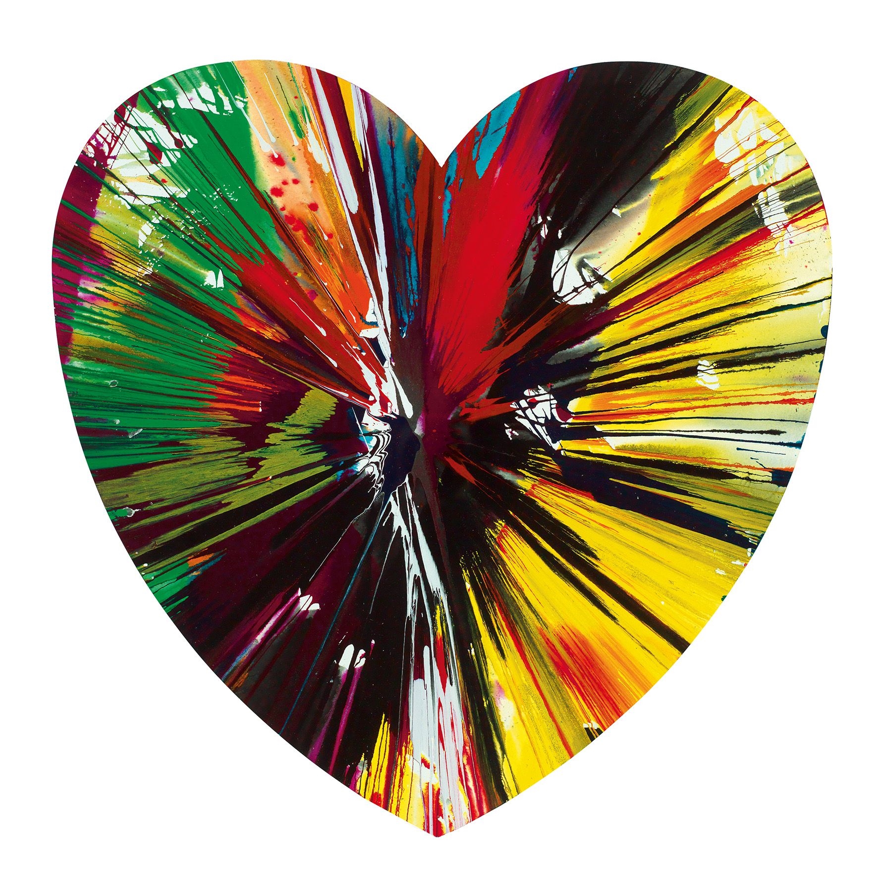 Damien Hirst | Spin Painting-Heart (2009) | MutualArt