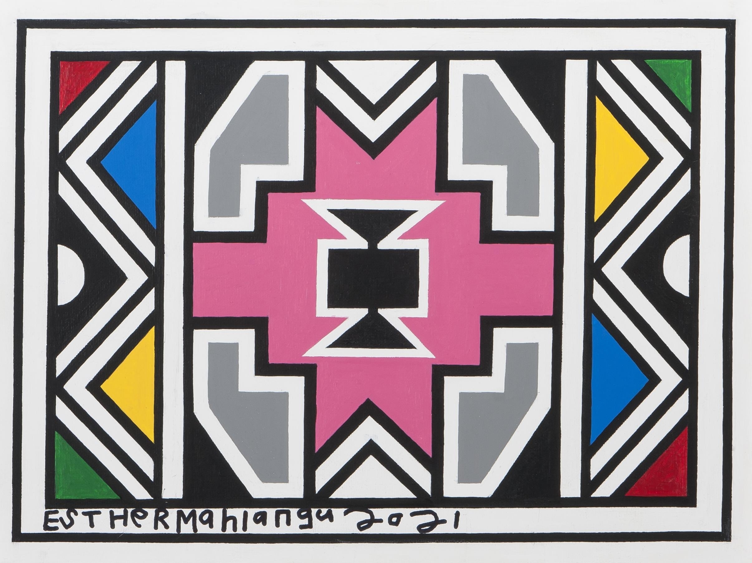 Esther Mahlangu | NDEBELE PATTERN | MutualArt