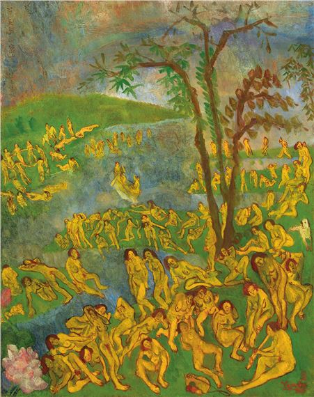 Yun Gee | Hundred Bathing Beauties (1929) | MutualArt