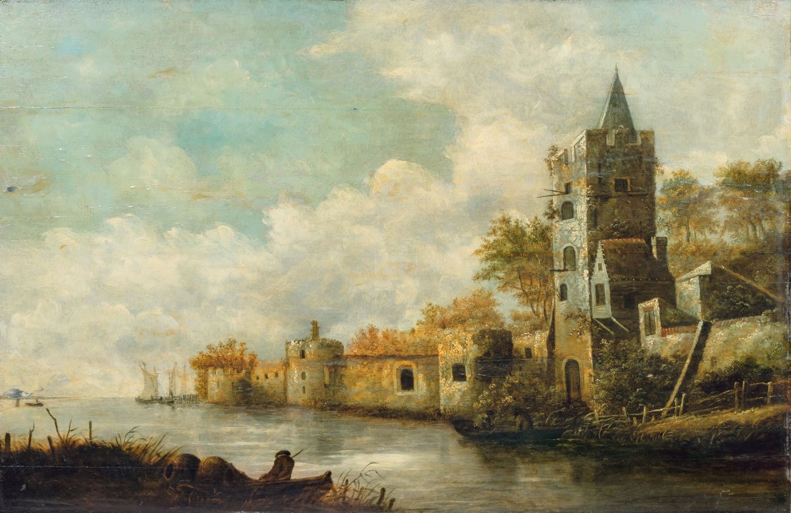 Jan Van Goyen | Fortification by a River | MutualArt