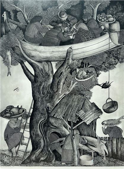 Nelson Romero | Festín después del diluvio (1983) | MutualArt