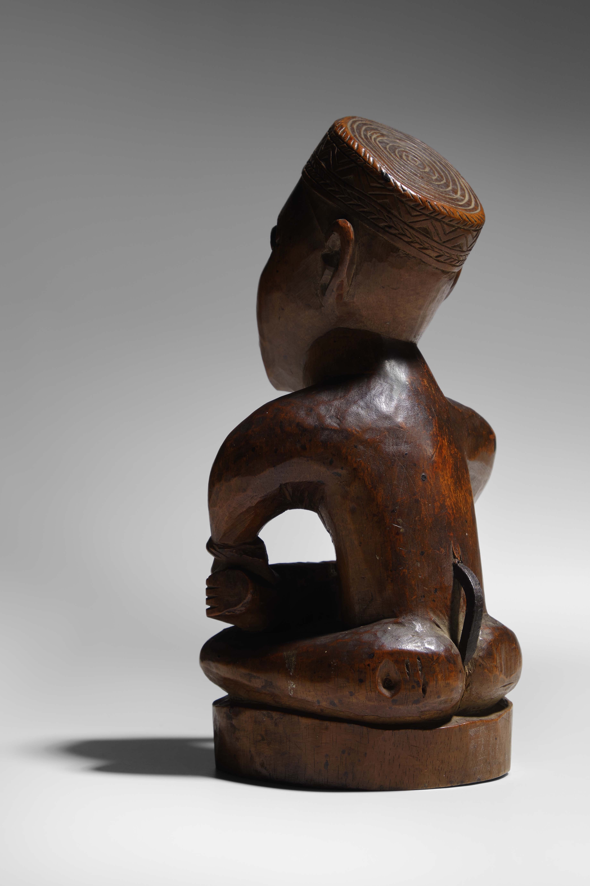 Congolese School | Kongo Seated Figure | MutualArt