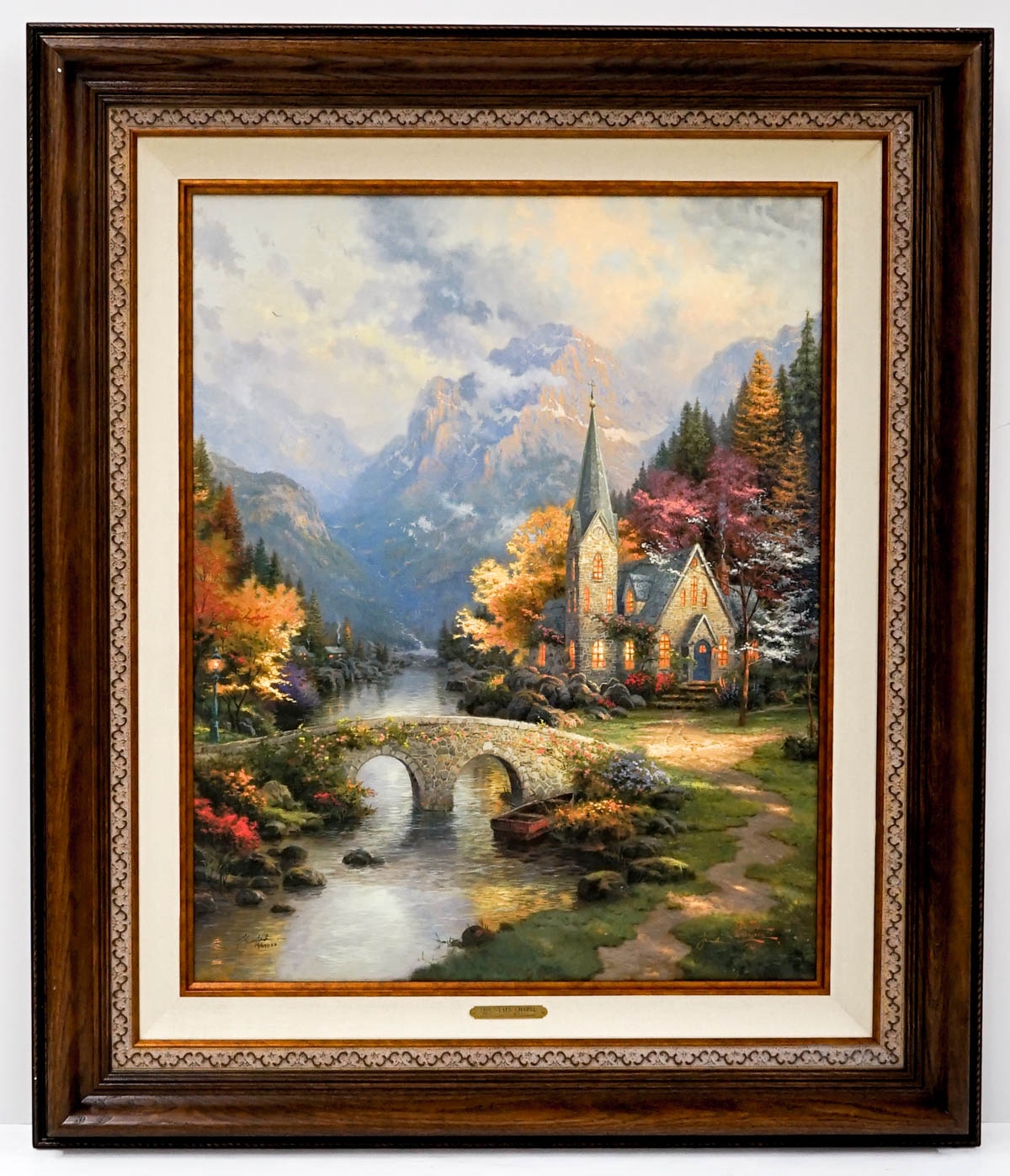 Thomas Kinkade | The Mountain Chapel | MutualArt