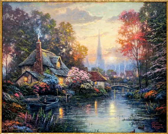 Thomas Kinkade | Christmas Cottage IV | MutualArt