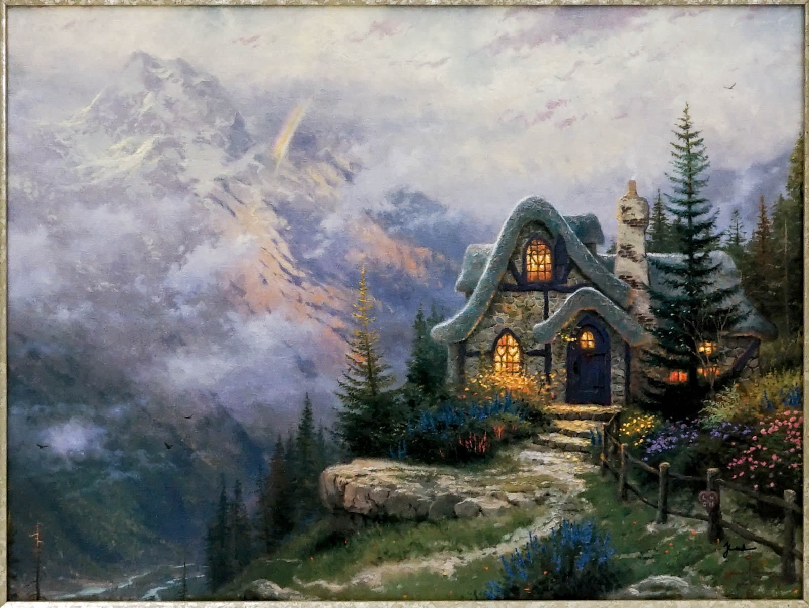Thomas Kinkade Sweetheart Cottage