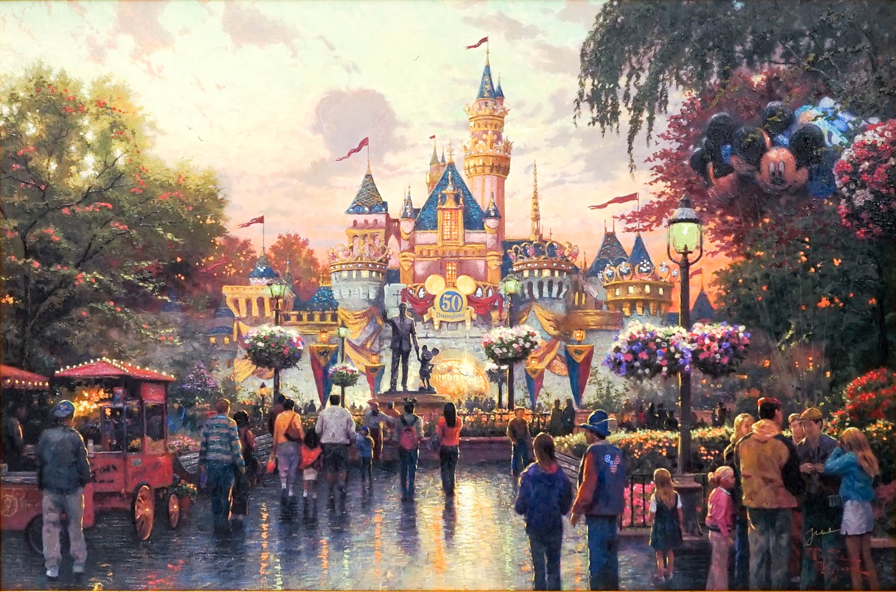 Thomas Kinkade | Disneyland 50th Anniversary | MutualArt