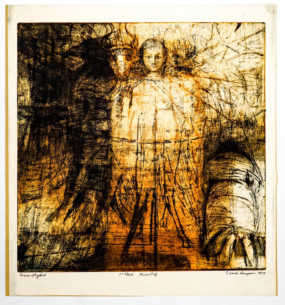 Frank Sampson | Vision of Ezekiel, 2nd State Studio Proof, 1959 | MutualArt