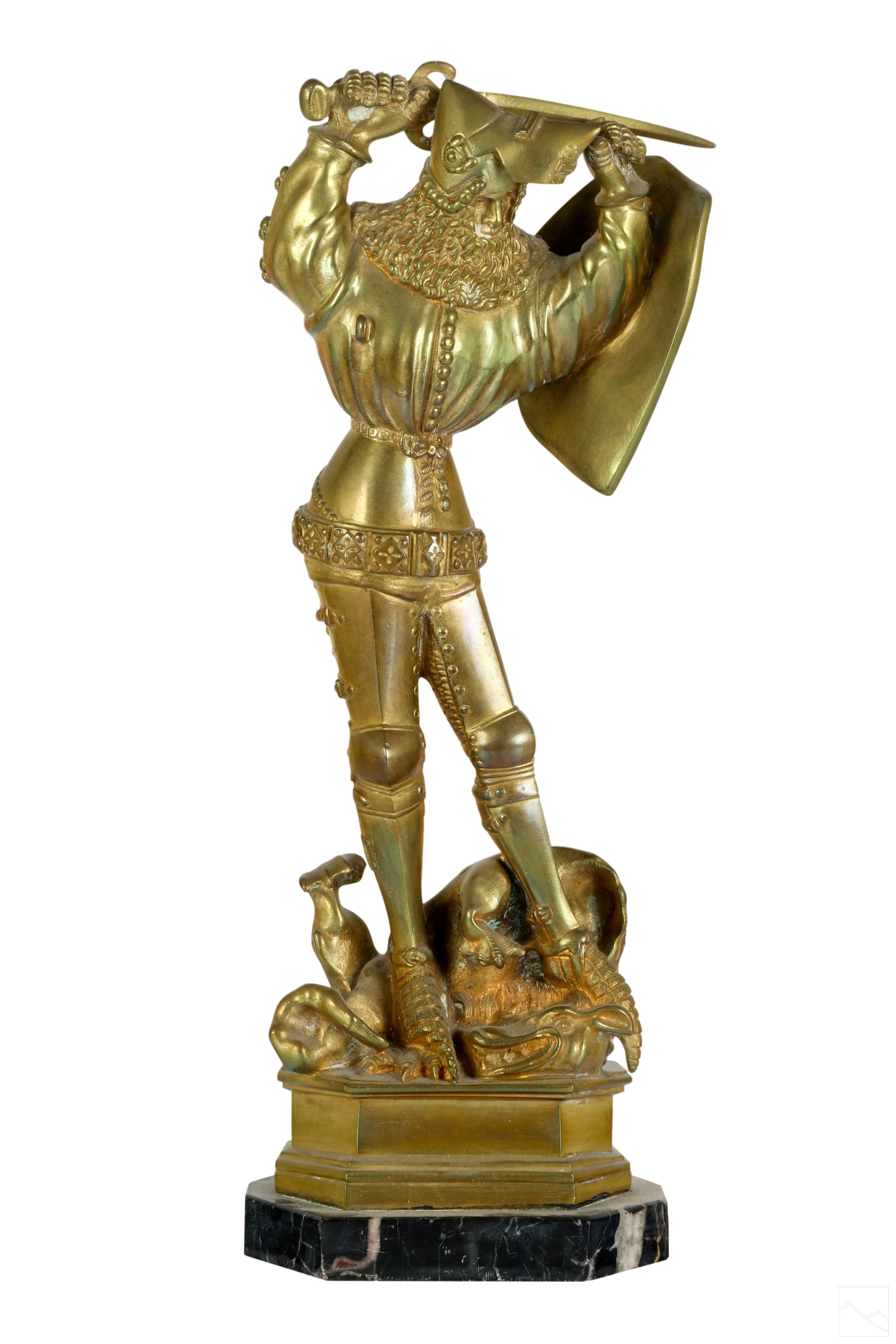 Jacques de Baerze | French Dore Bronze Statue after Jacques de Baerze | MutualArt