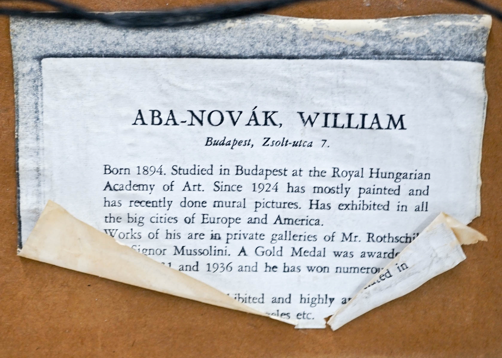 Vilmos Aba-Novák | Vilmos Aba-Novak (1894 - 1941) Oil Painting | MutualArt