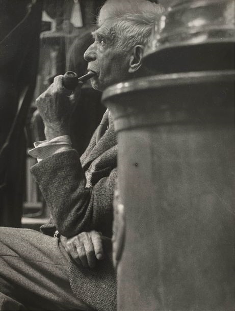 Gaston Xhardez | Portrait d’Ossip Zadkine fumant la pipe | MutualArt