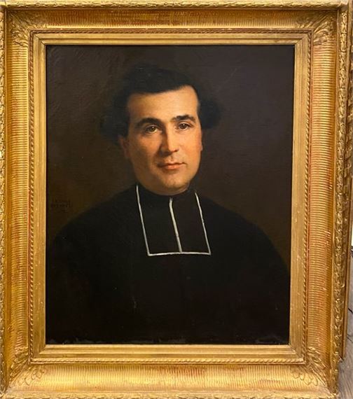Antoine-Victor-Léopold Durand-Durangel | Portrait of a priest, 1872 ...