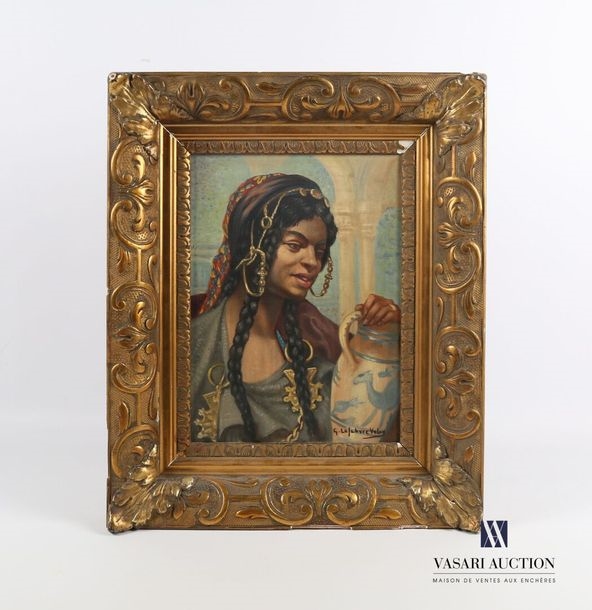 Charles George Lefebvre-Velay | Kabyle woman (1885) | MutualArt