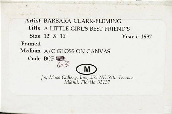 Barbara Clark-Fleming | A Little Girl's Best Friends. | MutualArt