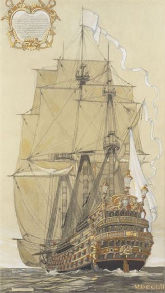 Jean Durand | View of a ship (1752) | MutualArt