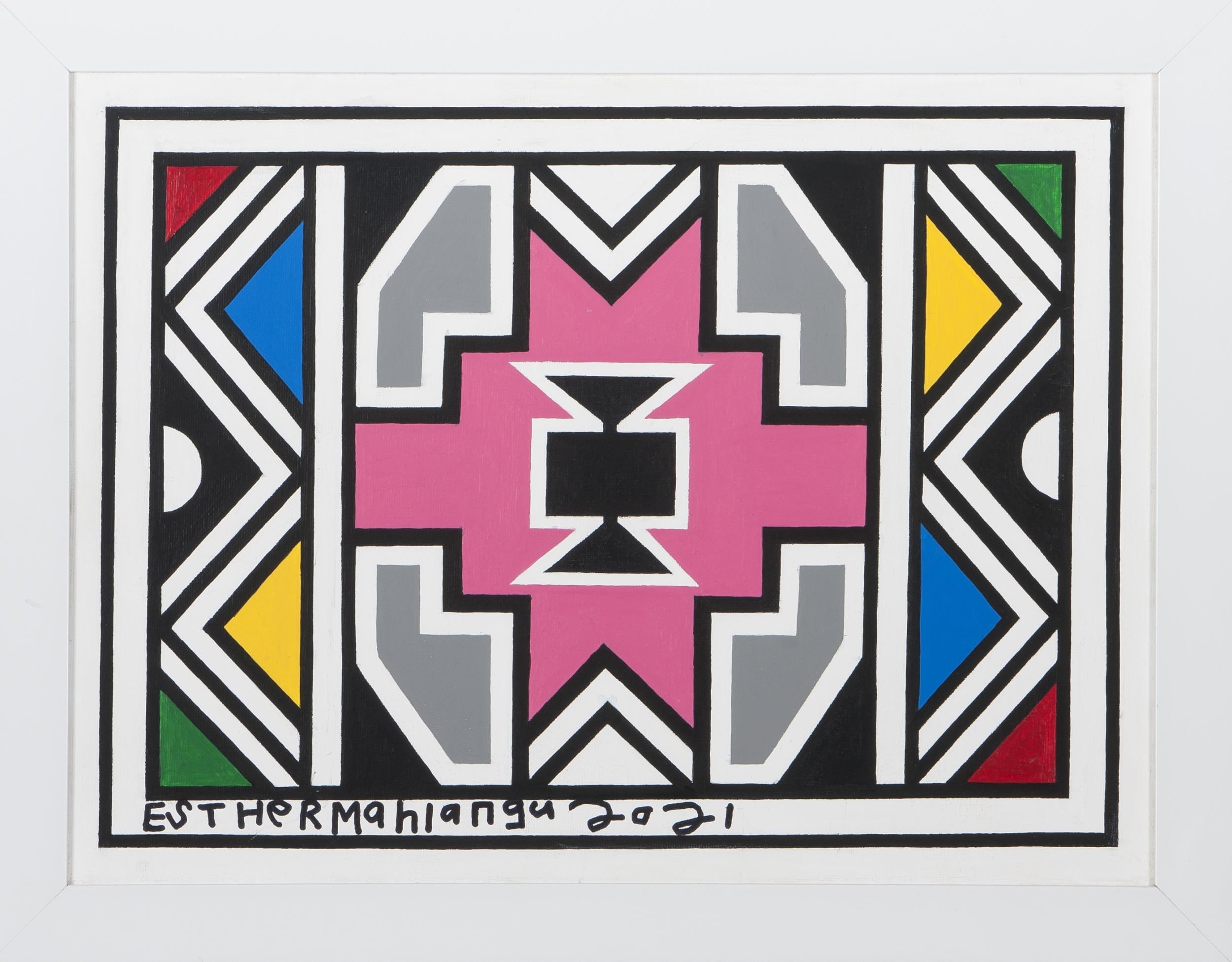 Esther Mahlangu | NDEBELE PATTERN | MutualArt