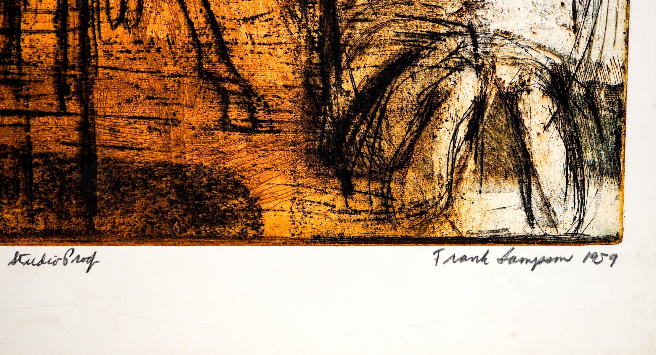 Frank Sampson | Vision of Ezekiel, 2nd State Studio Proof, 1959 | MutualArt