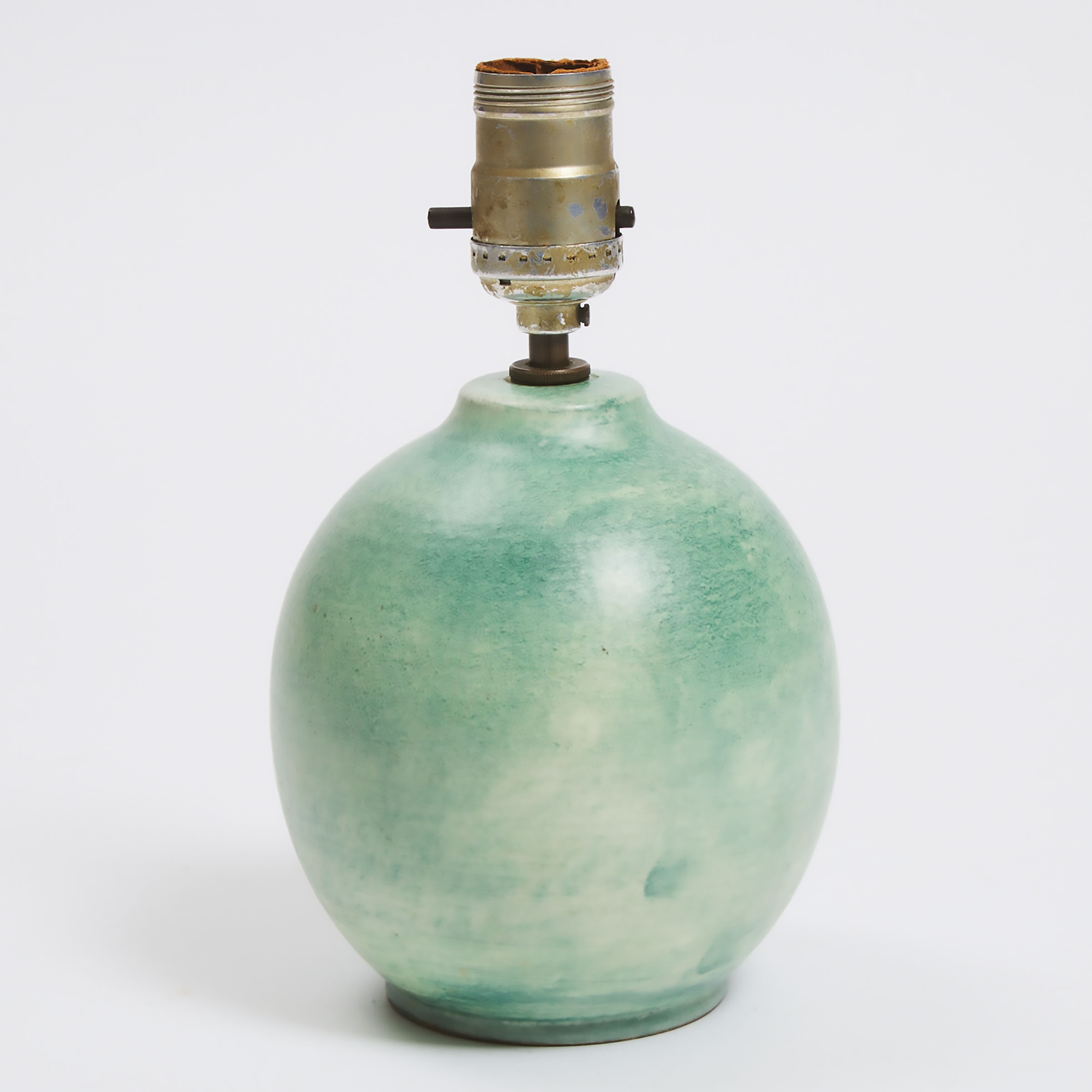 Theo Harlander | Brooklin Pottery Green Glazed Table Lamp, Theo and ...